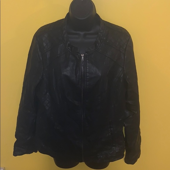 KC Collections | Jackets & Coats | Kc Collection Faux Leather Jacket ...